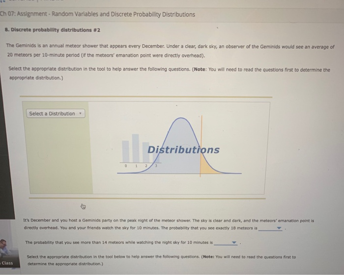 Solved Ch 07: Assignment - Random Variables and Discrete | Chegg.com