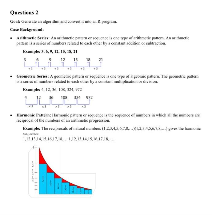 Solved Goal: Generate an algorithm and convert it into an R | Chegg.com