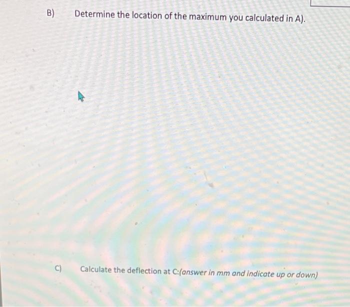 Solved Consider the overhang beam arrangement below (ignore | Chegg.com