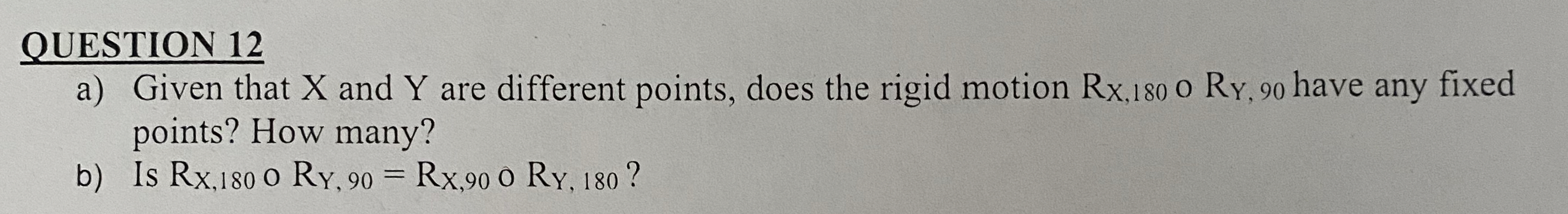 Solved QUESTION 12a) ﻿Given that X and Y are different | Chegg.com