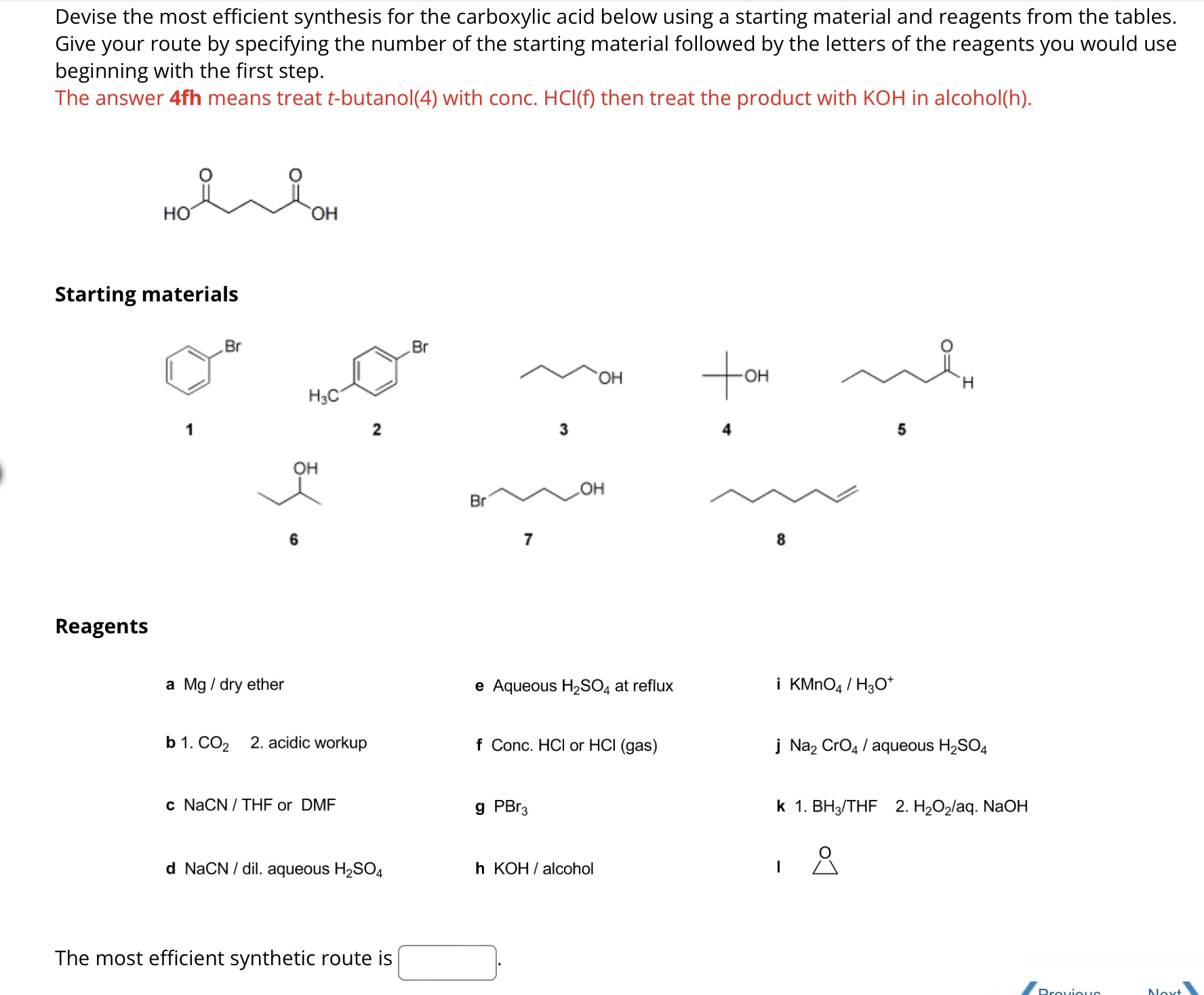 Solved Devise the most efficient synthesis for the | Chegg.com