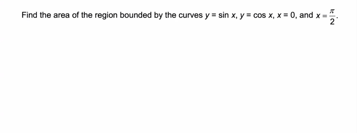 Solved Find The Area Of The Region Bounded By The Curves