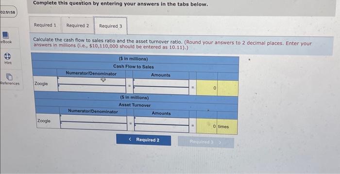 Solved Required: 1. Calculate the return on assets: 2. | Chegg.com