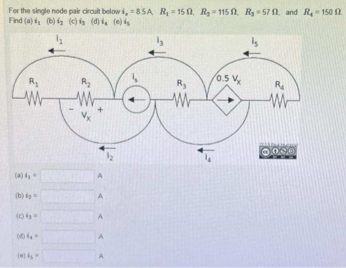 Solved For the single node pair circuit below \\( i_{s}=8.5 | Chegg.com Solved For the single node pair circuit below \\( i_{s}=8.5 | Chegg.com