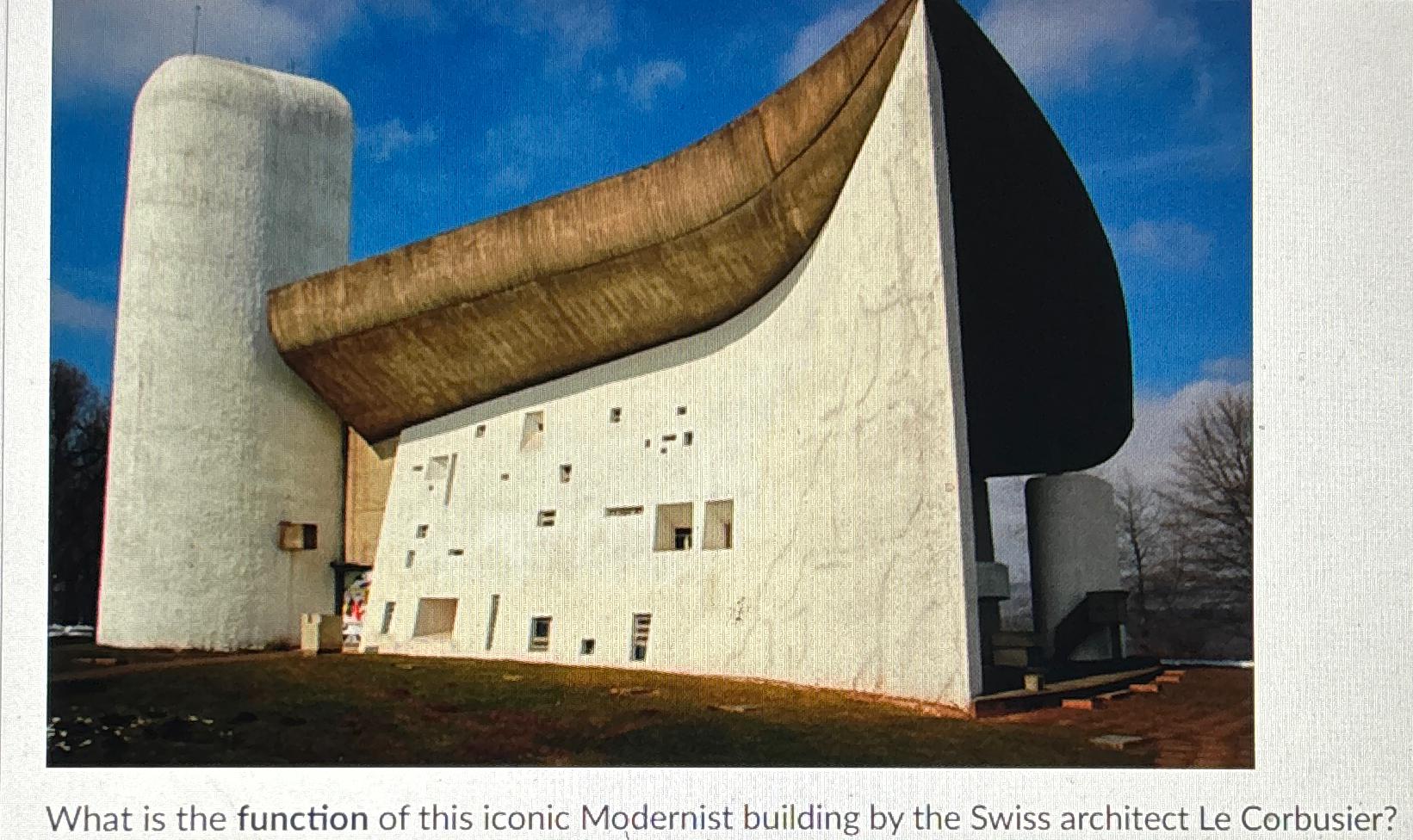 Solved What is the function of this iconic Modernist | Chegg.com