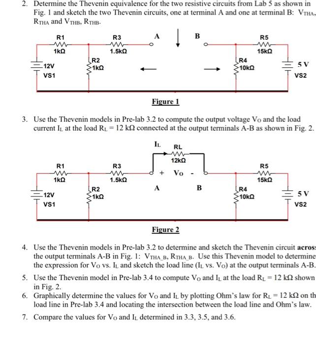 Solved 3. Pre-lab 1. Review Thevenin equivalent circuit in | Chegg.com