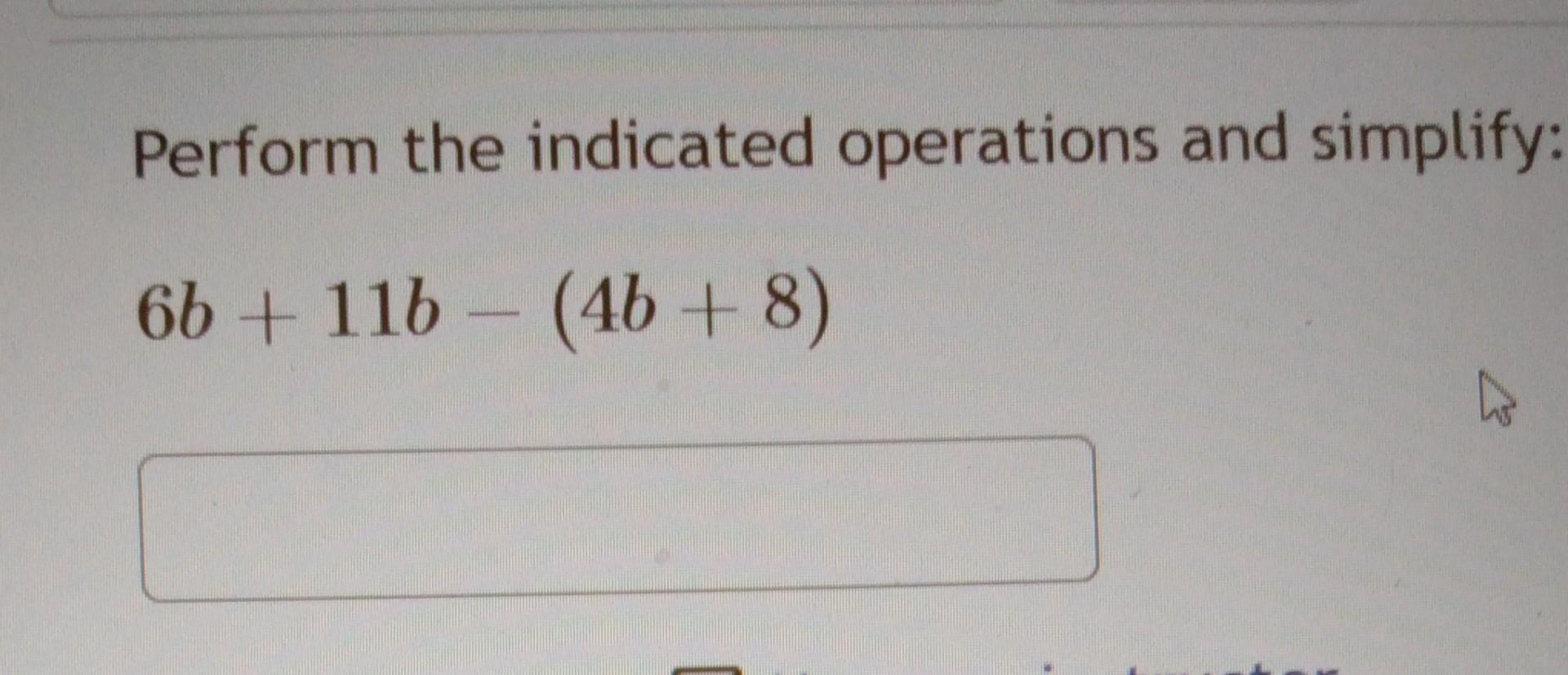 Solved Perform the indicated operations and simplify: | Chegg.com