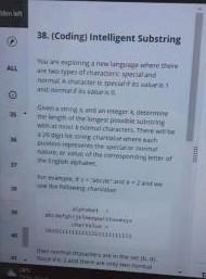 Solved 38. (Coding) intelligent substring ificin Po lizett | Chegg.com