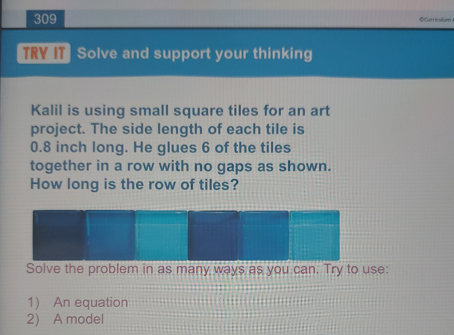 Solved 309TRY IT Solve and support your thinkingKalil is | Chegg.com
