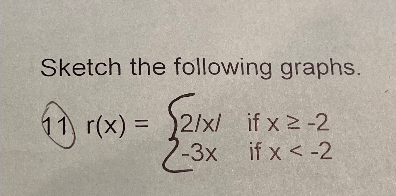 Solved Sketch the following | Chegg.com
