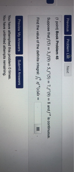 Solved 1 point) Book Problem 43 A particle that moves along | Chegg.com