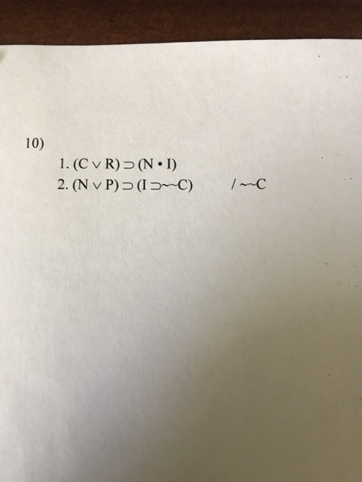 Solved use rules of inference to prove an argument 8-10 | Chegg.com