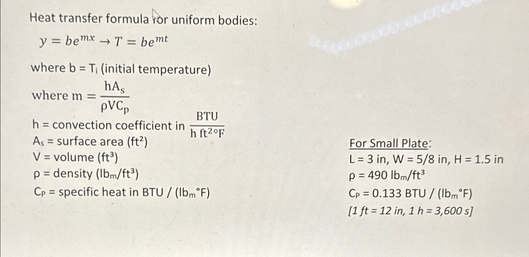 Solved What are the units of m? | Chegg.com