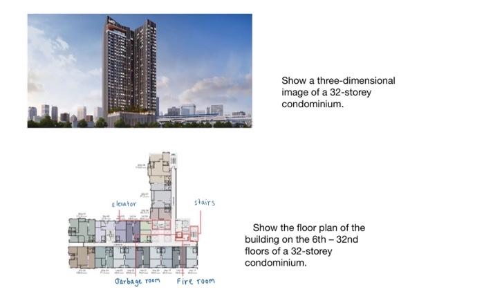 Solved 1. A 32-story building, as shown in Figure 1, is | Chegg.com