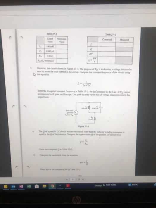 Parallel Resonance Name Date Class READING Floyd, | Chegg.com
