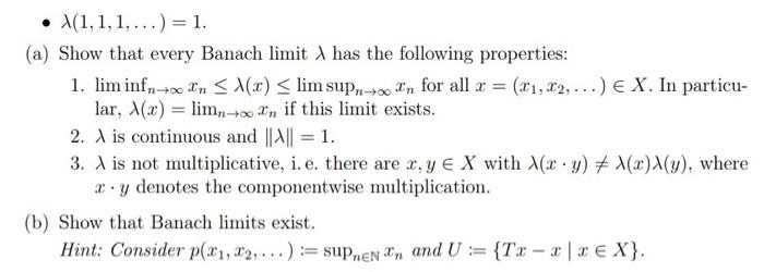 Solved 4. Let X denote the R-vector space of all bounded | Chegg.com