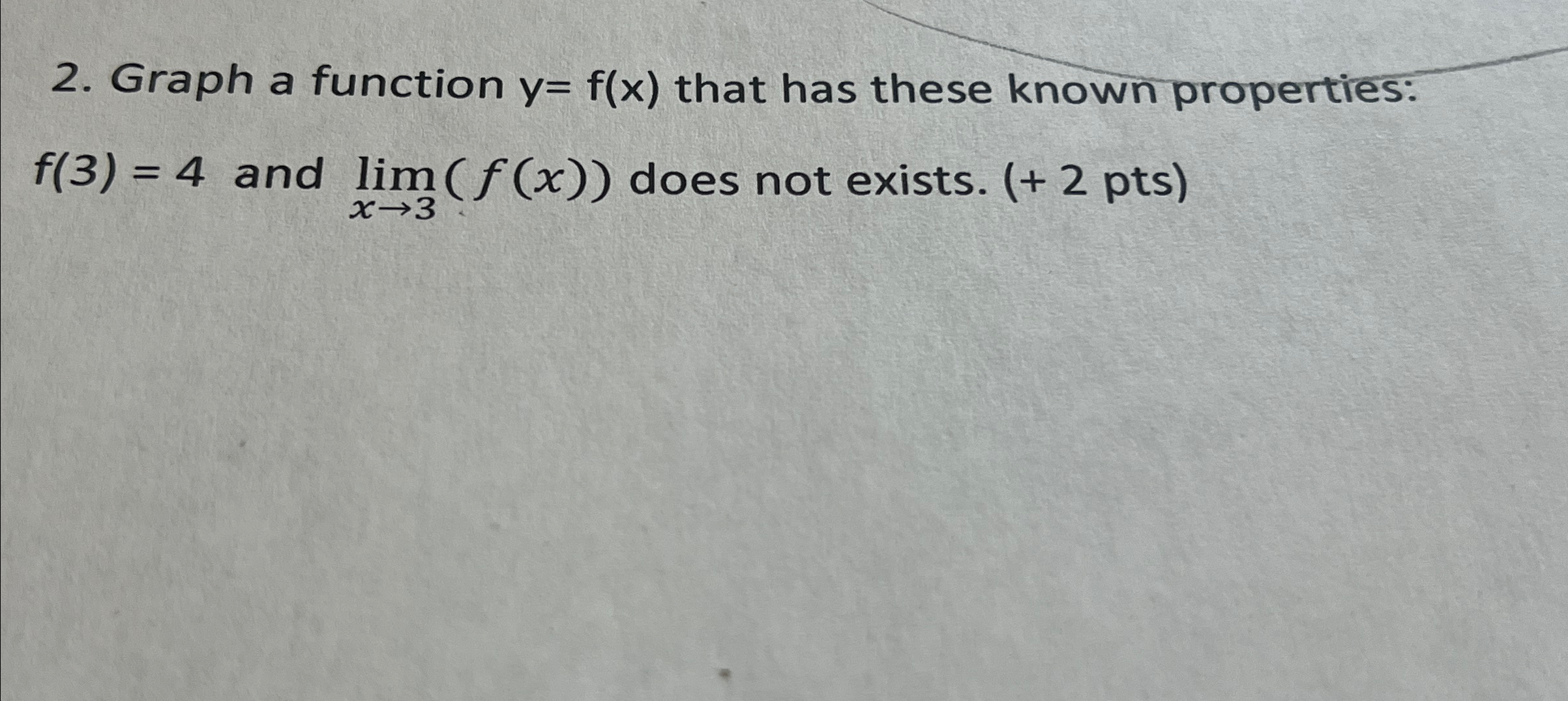 Solved Graph a function y=f(x) ﻿that has these known | Chegg.com