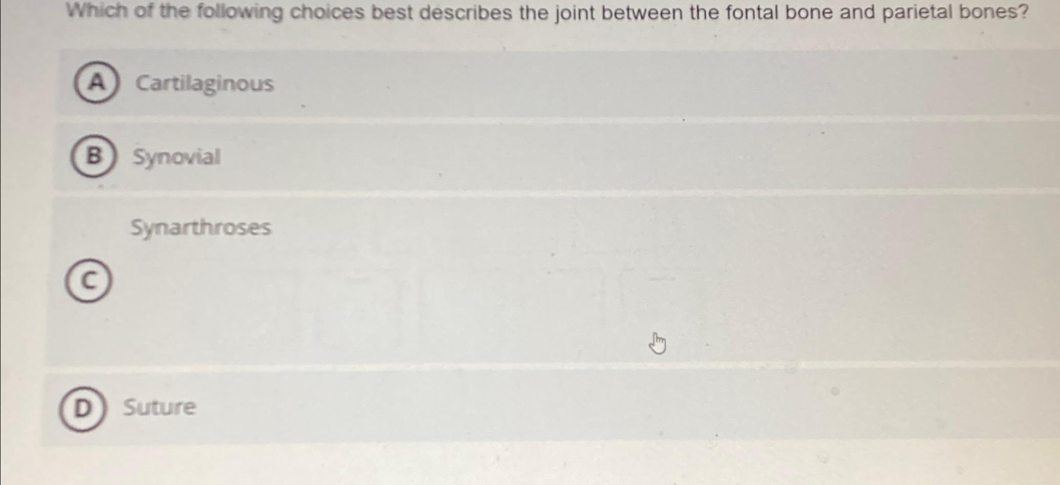 Solved Which of the following choices best describes the | Chegg.com