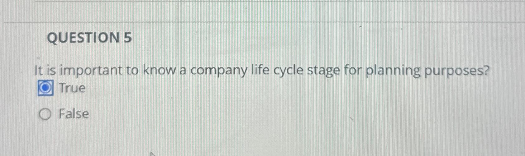 Solved QUESTION 5It is important to know a company life | Chegg.com