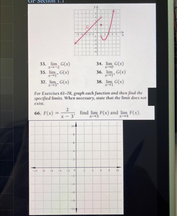 Solved 33. limx→−2G(x) 34. limx→0G(x) 35. limx→1−G(x) 36. | Chegg.com