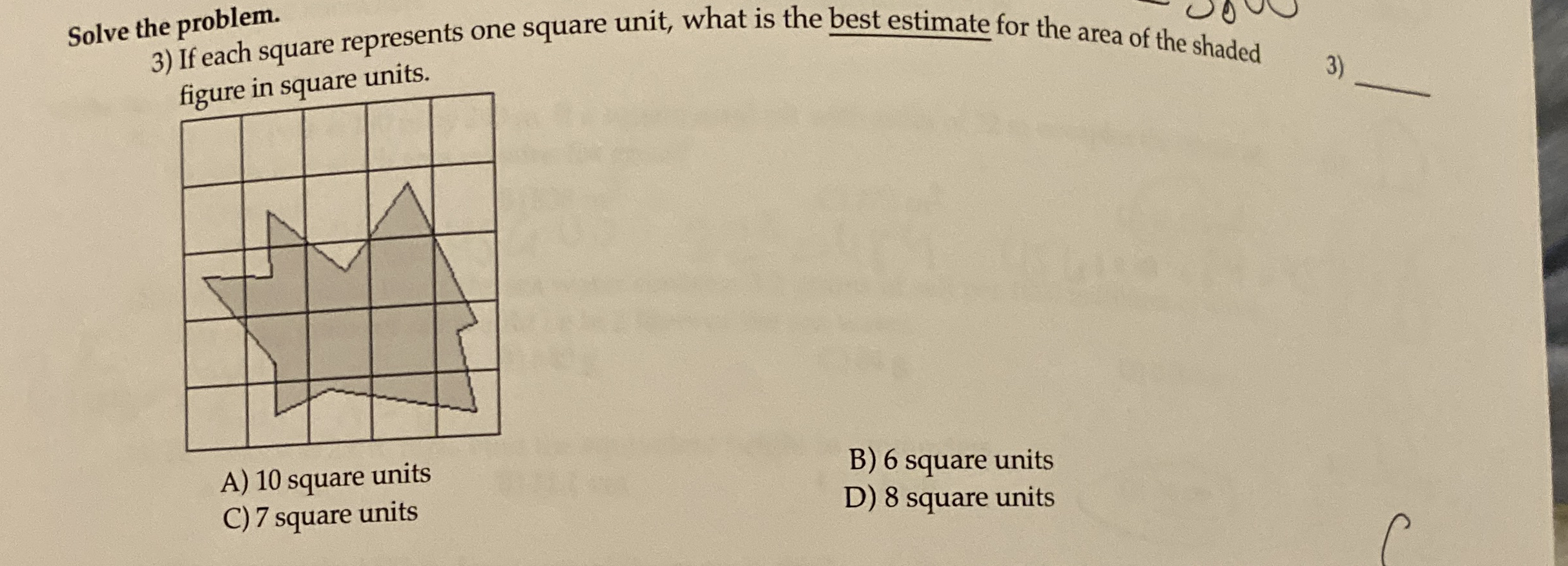 Solved Solve the problem.If each square represents one | Chegg.com