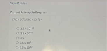 Solved View PoliciesCurrent Attempt in | Chegg.com