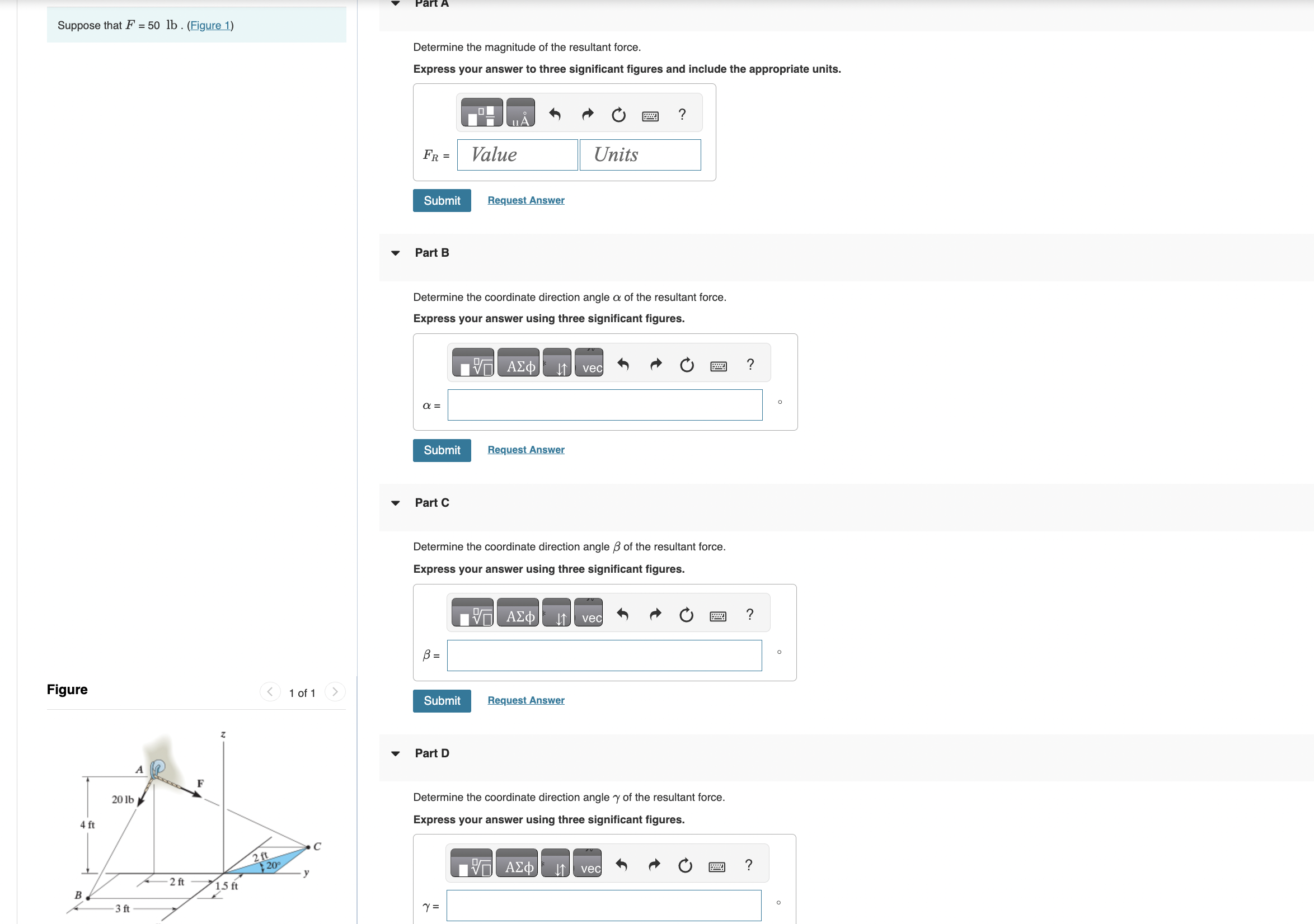 Solved Determine the magnitude of ﻿the resultant | Chegg.com