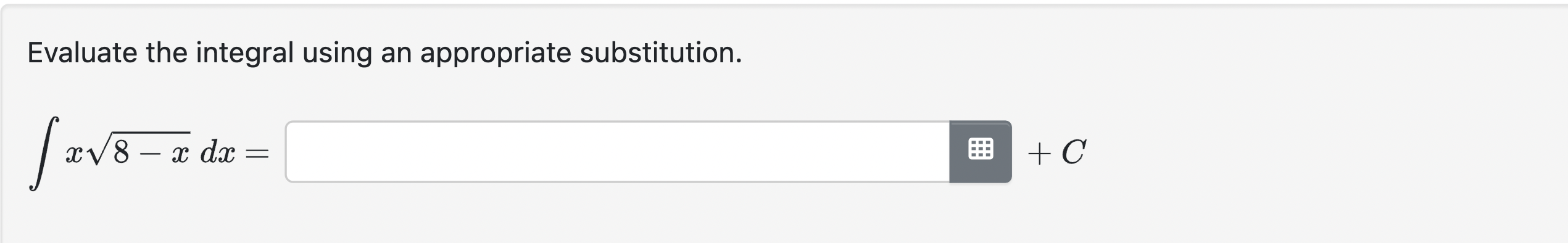 Solved Please solve using substitution Evaluate the integral | Chegg.com
