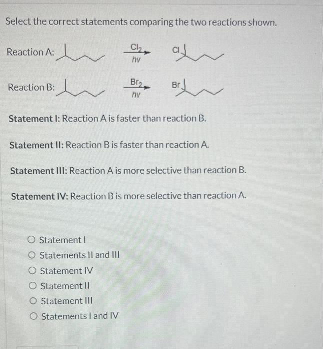 Solved Select the correct statements comparing the two | Chegg.com