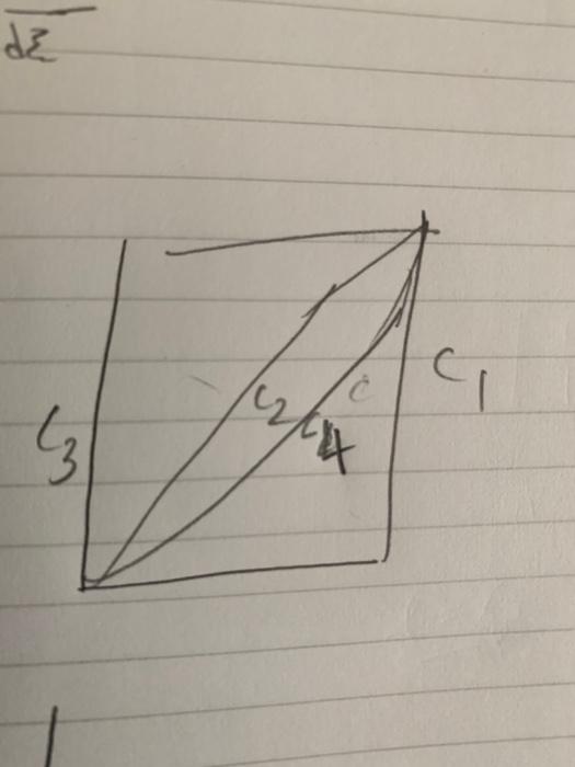 intergrate this through 4 paths as shown below. there | Chegg.com