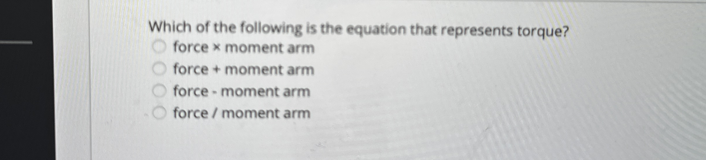 Solved Which of the following is the equation that | Chegg.com