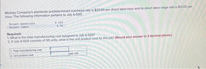 Solved Luthan Company uses a plantwide predetermined | Chegg.com