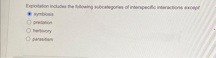 Solved Exploitation includes the following subcategories of | Chegg.com