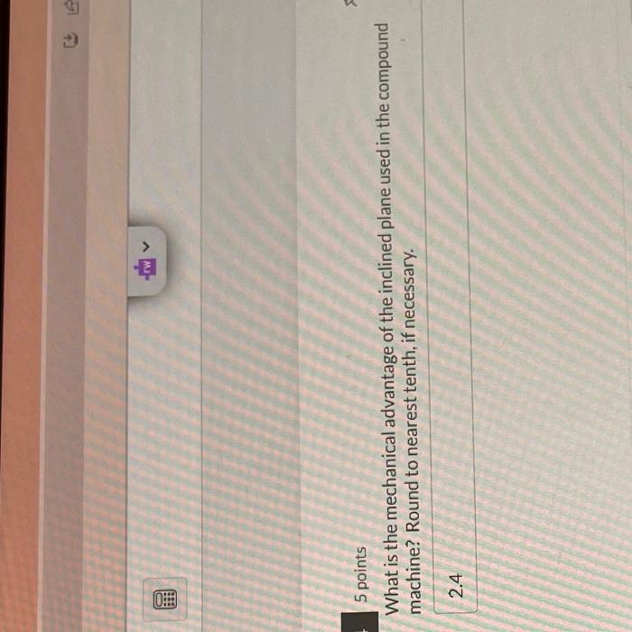 Solved The compound machine below is used to m5 points What | Chegg.com