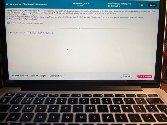 Solved Homework: Chapter 05 - Homework Question 1, 5.1.1 HW | Chegg.com