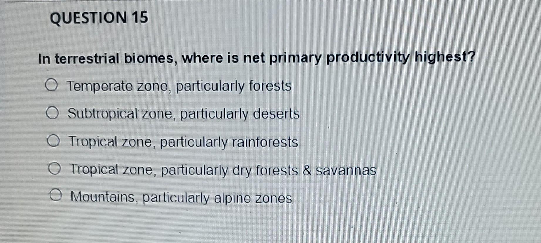 Solved QUESTION 2 Which type of interspecific interaction | Chegg.com