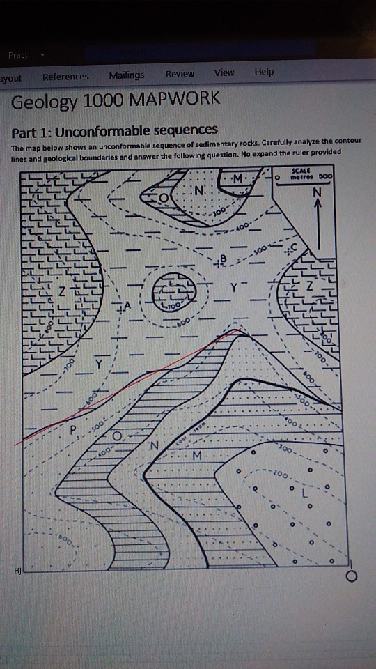 calculate the apparent dip for each sequance along | Chegg.com