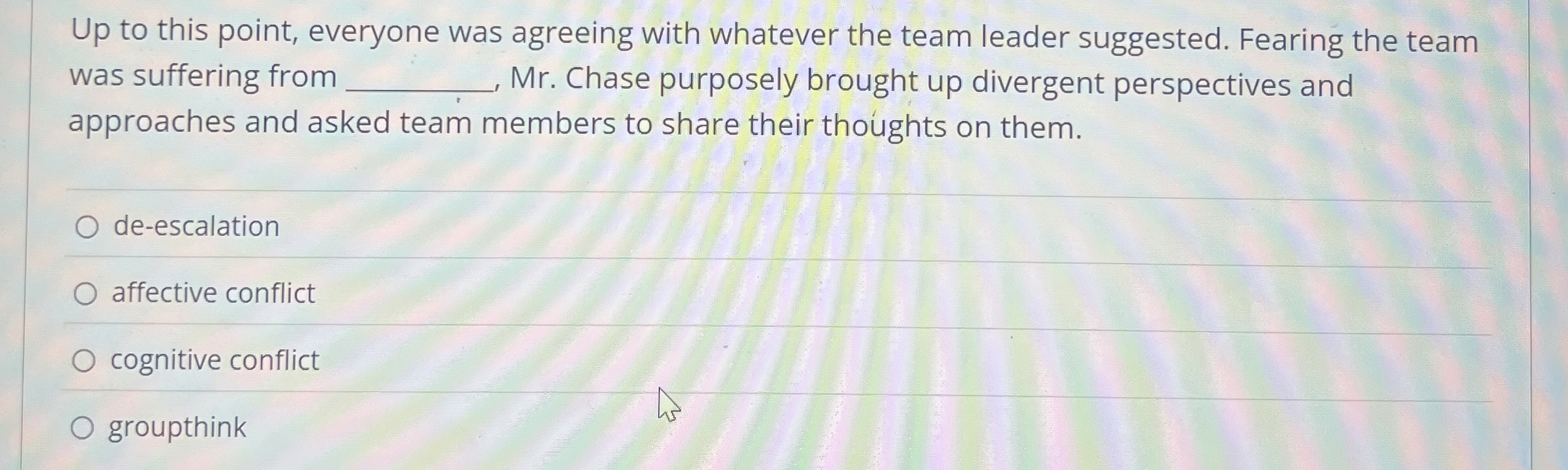 High Quality SOLUTION Up to this point, everyone was agreeing with ...