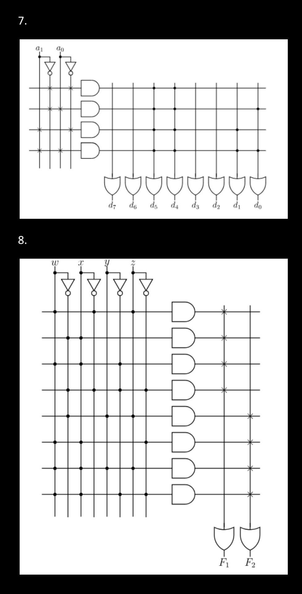 Solved Combinational Logic Circuits. Describe each of them | Chegg.com