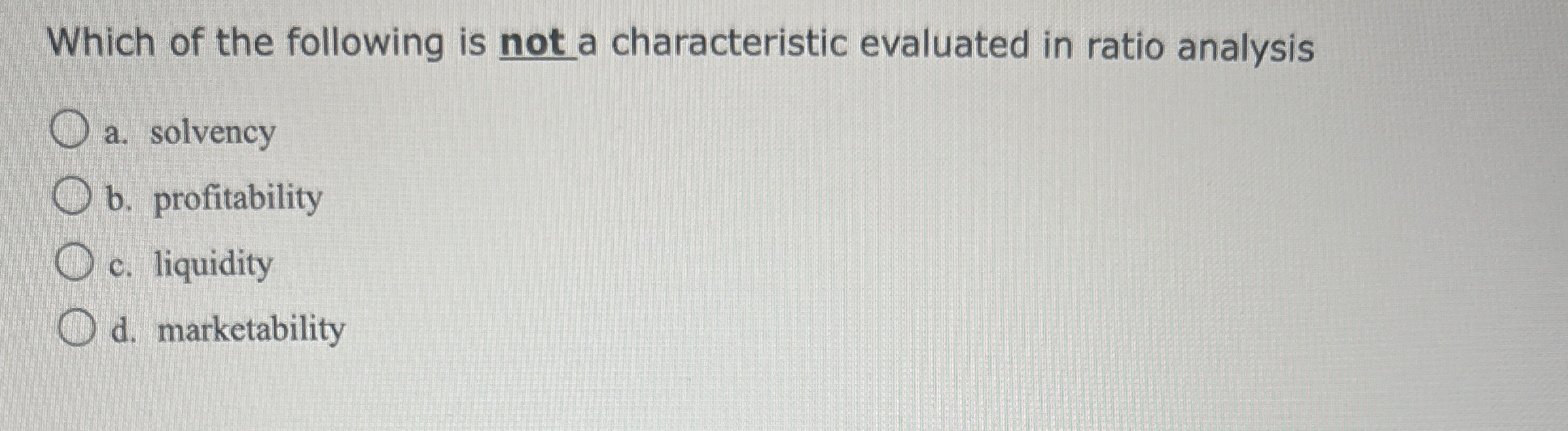 Solved Which of the following is not a characteristic | Chegg.com