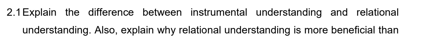 Solved 2.1 ﻿Explain the difference between instrumental | Chegg.com