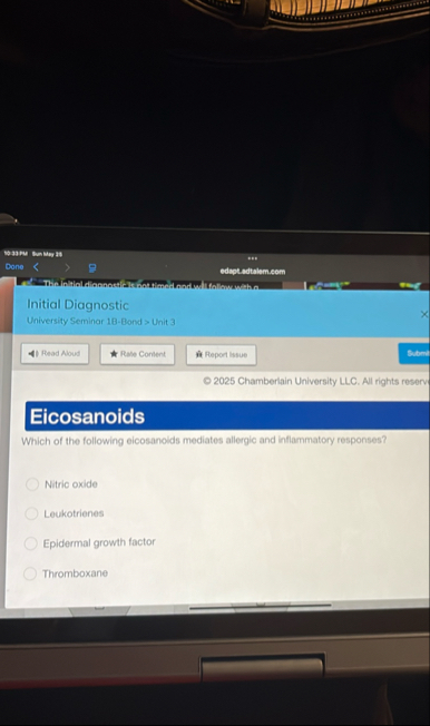 Solved Baneedept adtalem.eam Normes:Initial | Chegg.com