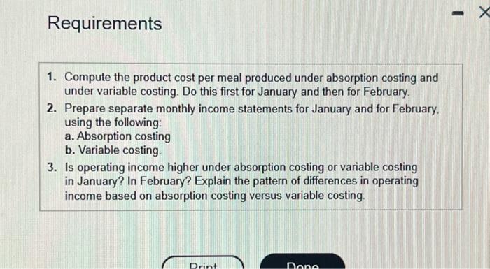Solved Data tableRequirements 1. Compute the product cost | Chegg.com