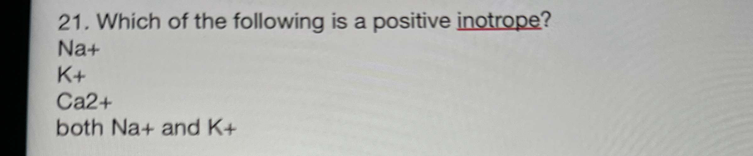 Solved Which of the following is a positive | Chegg.com