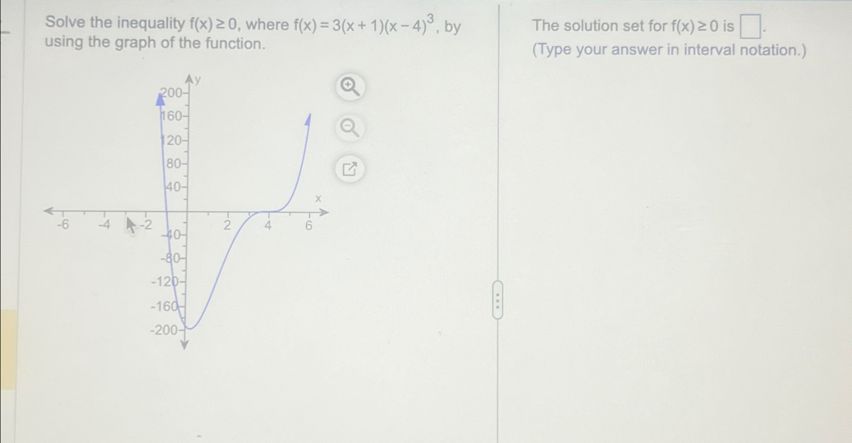 Solved Solve the inequality f(x)≥0, ﻿where | Chegg.com