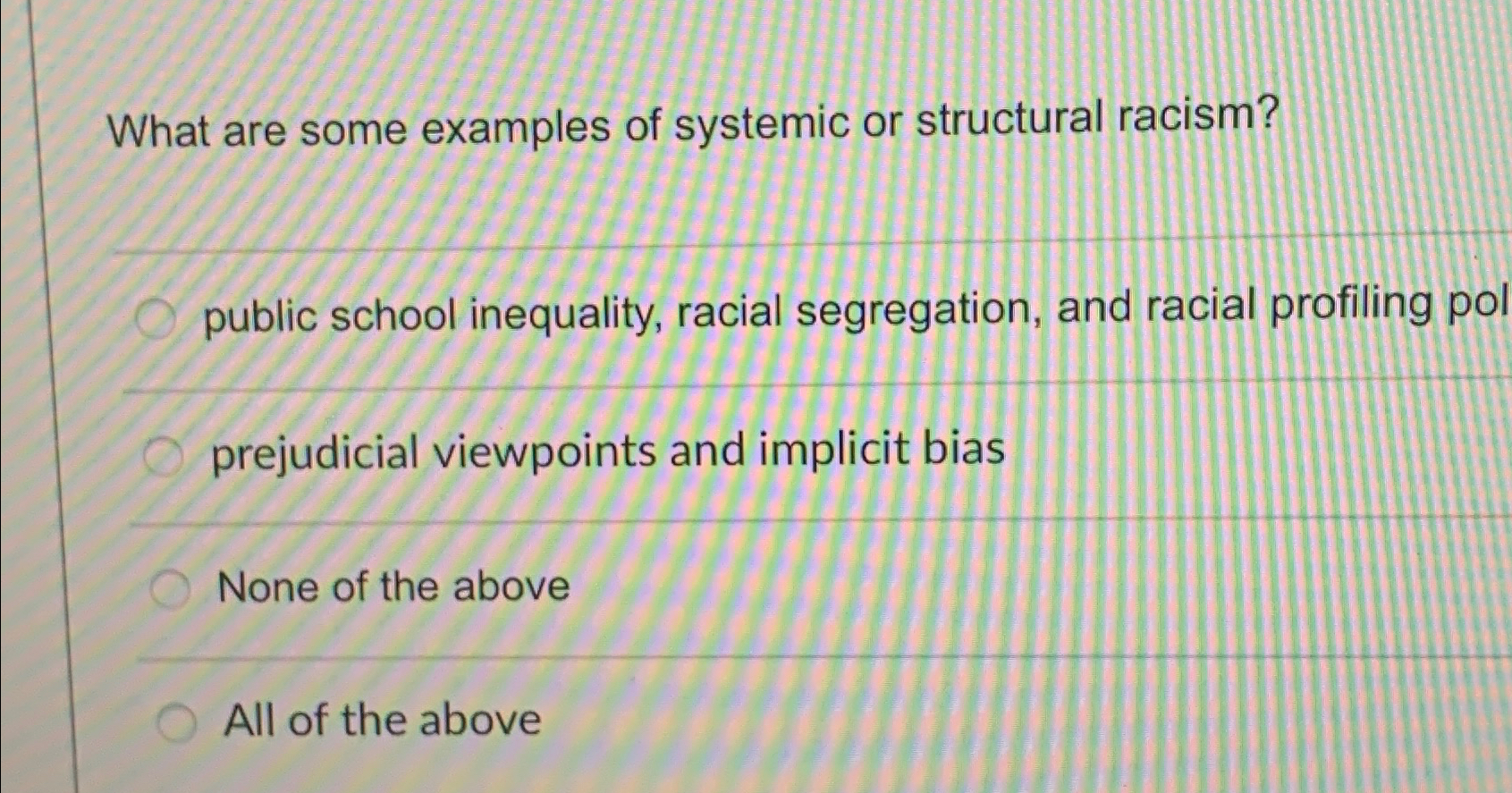 Solved What are some examples of systemic or structural | Chegg.com