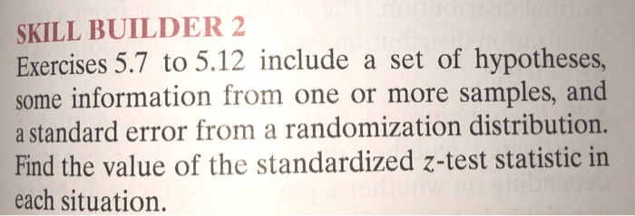 Solved SKILL BUILDER 2 Exercises 5.7 to 5.12 include a set | Chegg.com