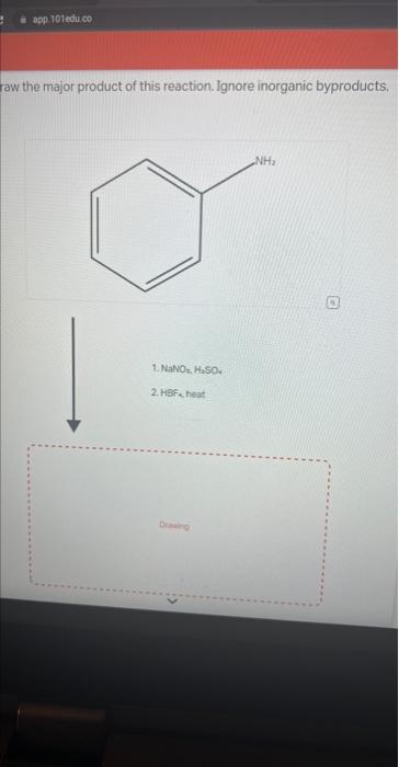 [Solved]: aw the major product of this reaction. Ignore ino