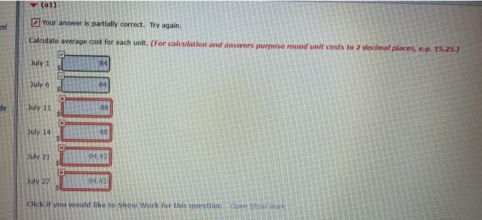 Solved Problem 6-9A (Part Level Submission) Oriole Company | Chegg.com
