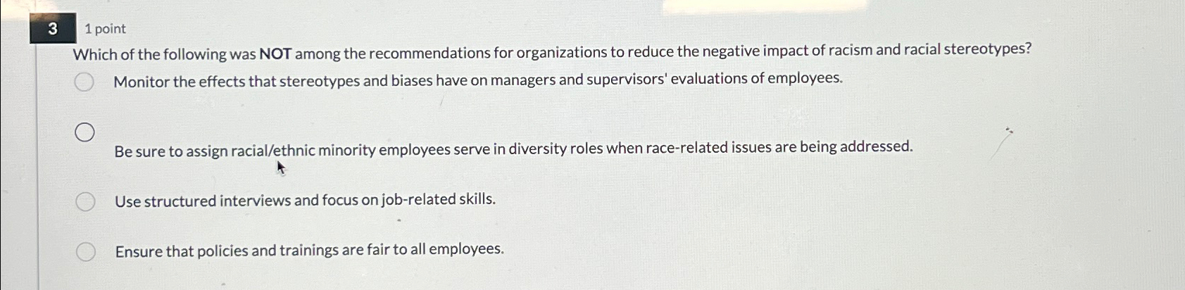 Solved 31 ﻿pointWhich of the following was NOT among the | Chegg.com